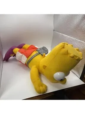 Toys | Bart Simpson Swimming Doll Plush Shark Fin 2 The Simpsons ...
